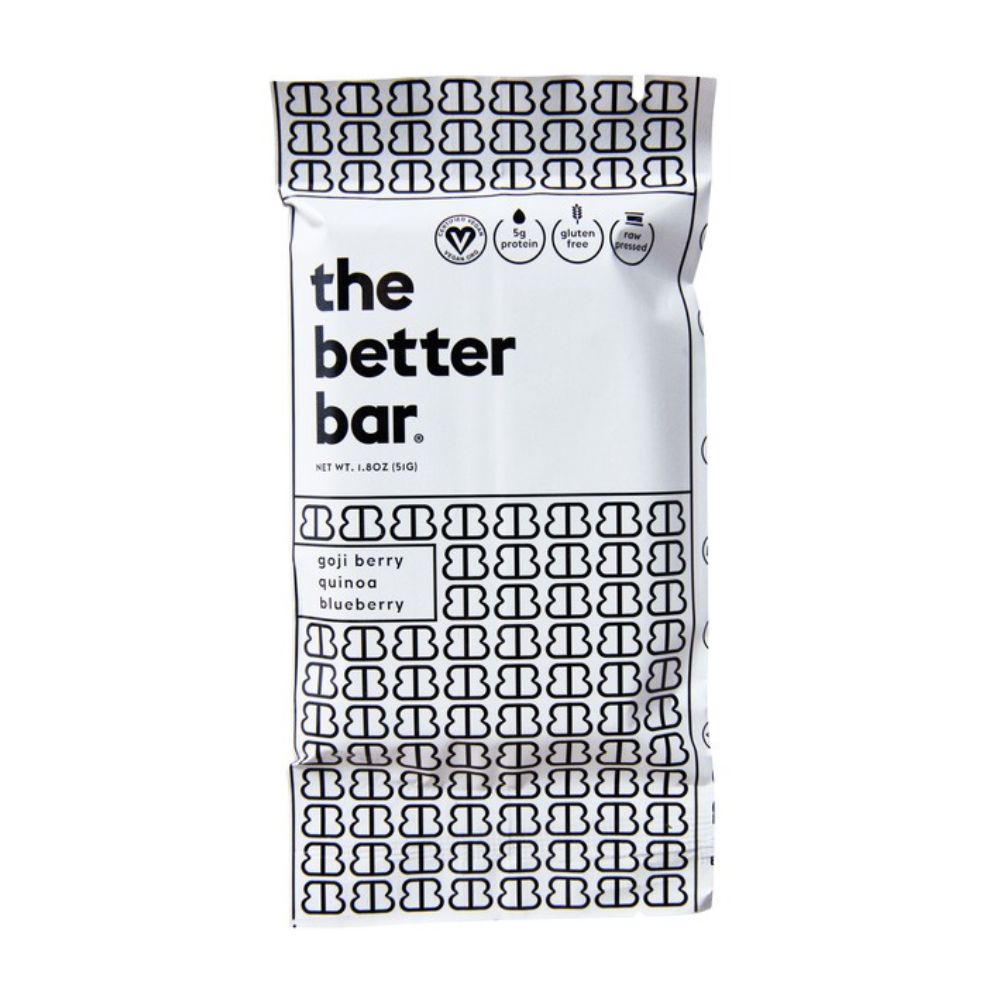The Better Bar Original Goji Berry, Quinoa, and Blueberry Vegan Energy ...