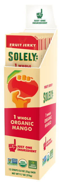 Solely Organic Mango Fruit Jerky Strip 0.8oz (12ct) - RTZN Brand Strategy
