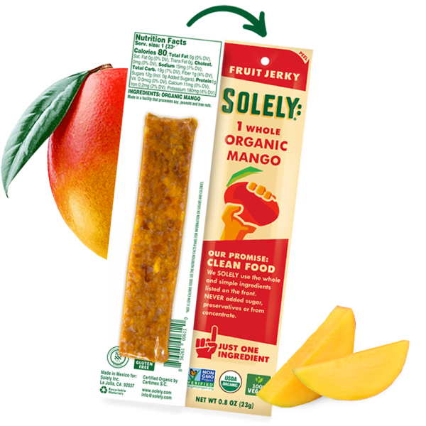 Solely Organic Mango Fruit Jerky Strip 0.8oz (12ct) - RTZN Brand Strategy